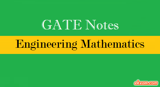gate notes engineering mathematies | Ekxam