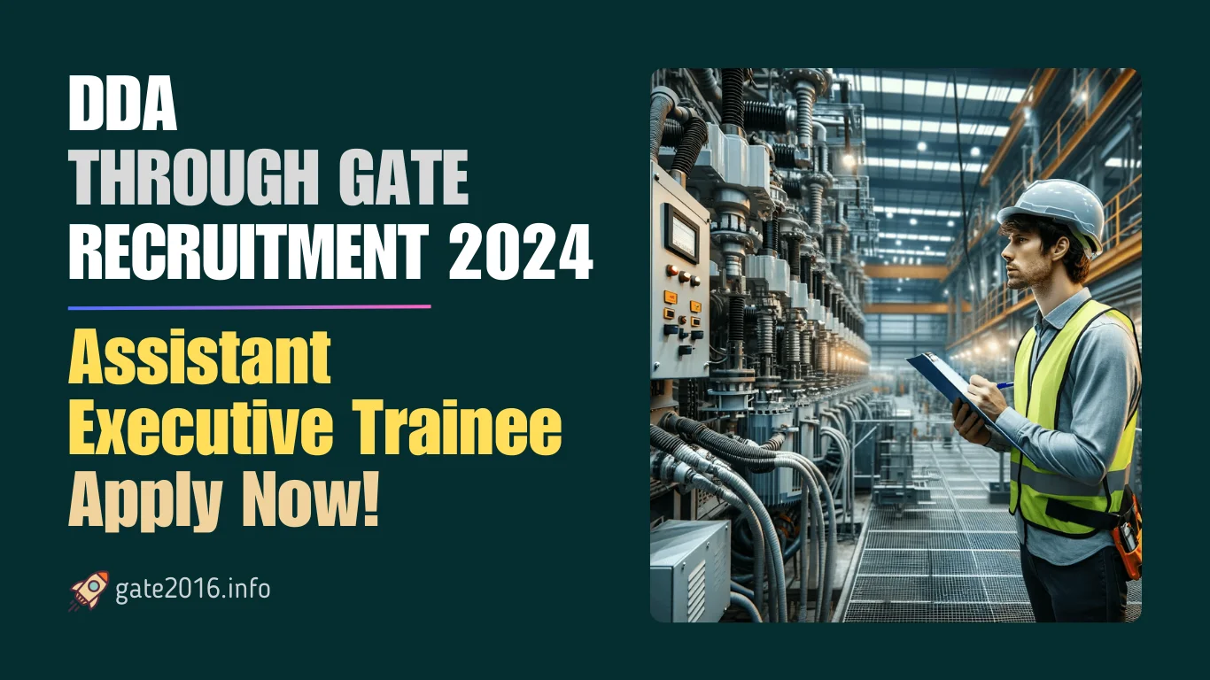 DDA through GATE 2024 – AEE | Ekxam