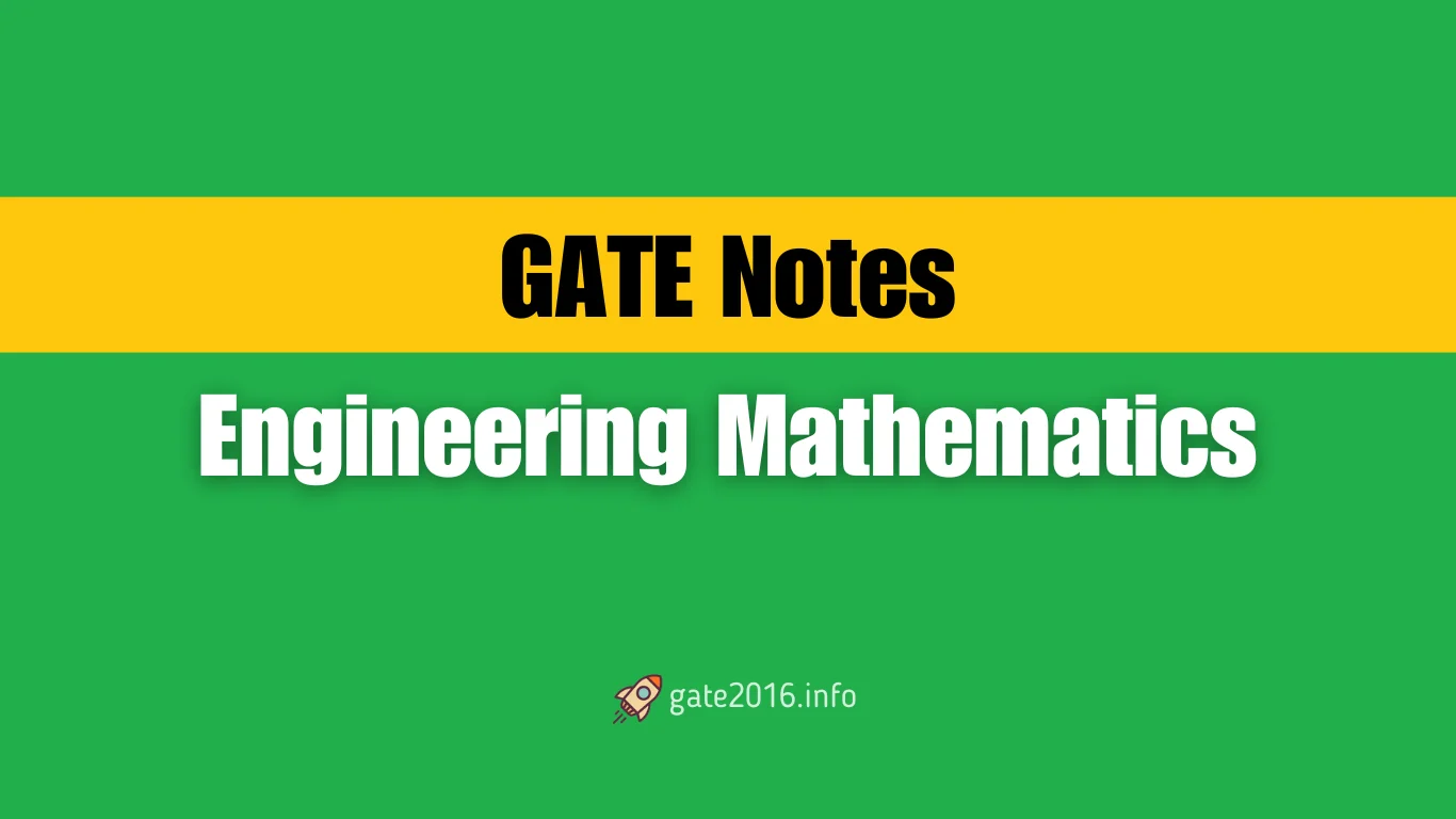 [PDF] Engineering Mathematics Notes – K Manikantta Reddy (GATE/IES) | Ekxam