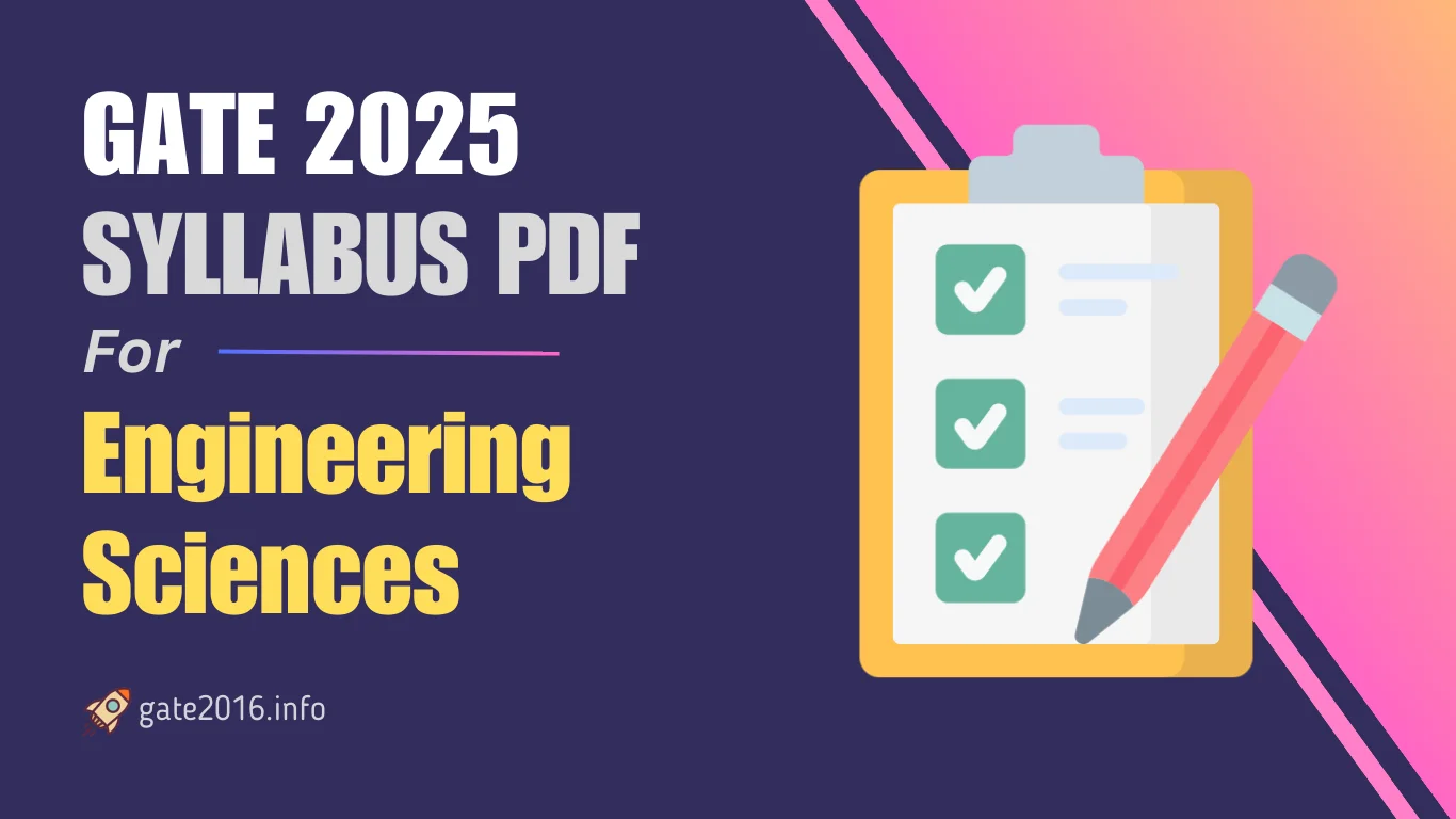 GATE XE Syllabus 2025: Engineering Sciences | Ekxam