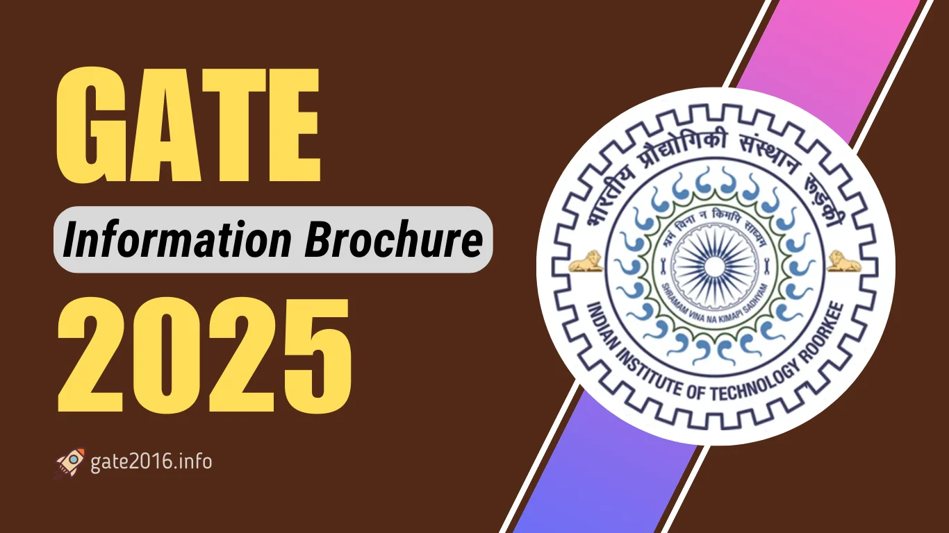 [Official] GATE 2025 Notification [PDF] Out. Download Now! | Ekxam