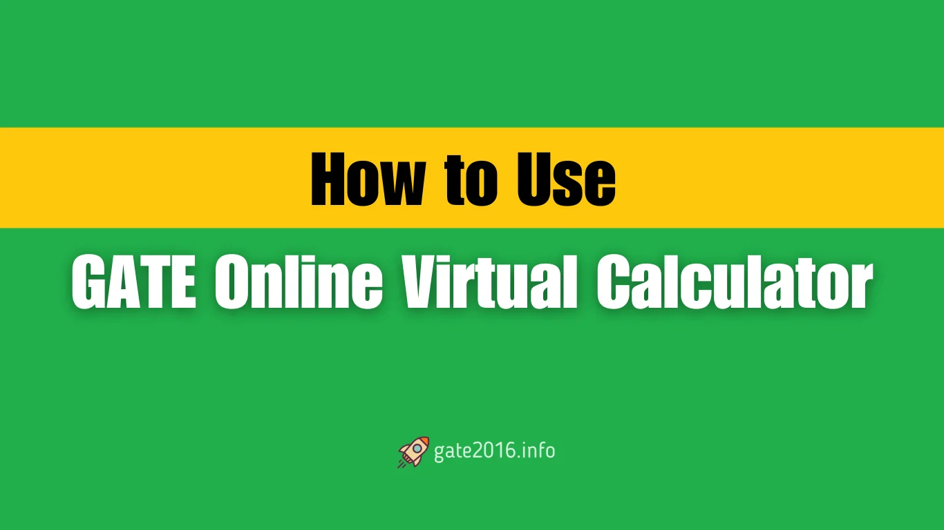 How to Use GATE Online Virtual Calculator | GATE 2025 | Ekxam
