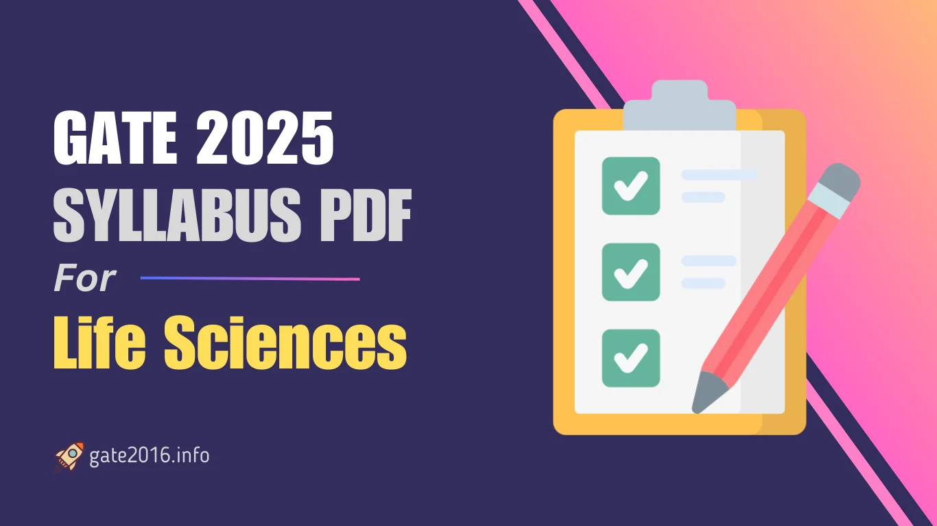 GATE XL Syllabus 2025: Life Sciences | Ekxam