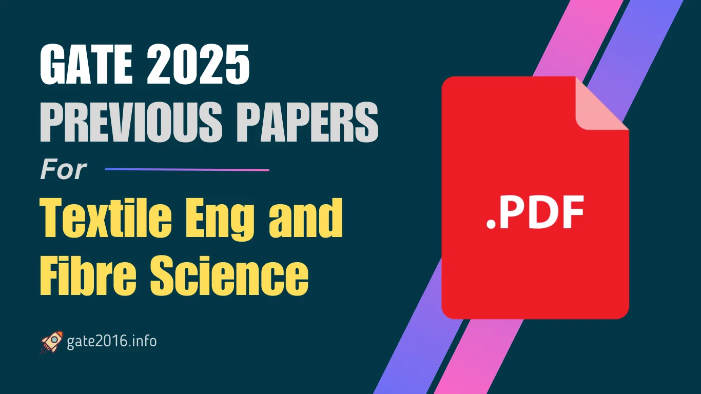 GATE 2025 Syllabus & Exam Pattern – All 30 Subjects